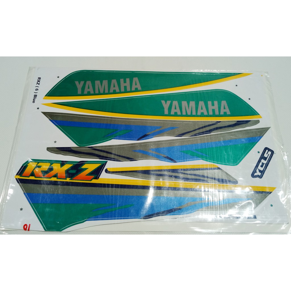 Jual STIKER BODI RXZ LAMA. STRIPING BODY YAMAHA RXZ MILE WARNA HIJAU ...