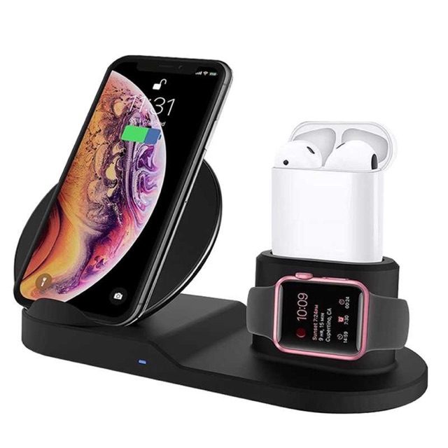 Jual Wireless Charger 3in1 Universal Smartphone Smartwatch Aipod Alat ...