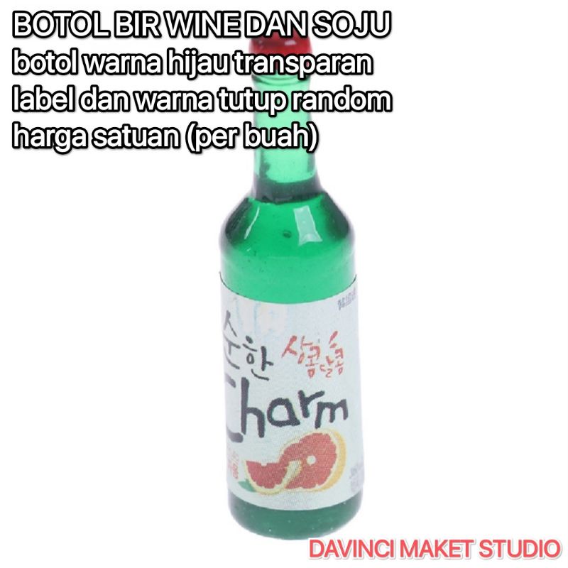 Jual Miniatur Botol Air Mineral Soju Cola Minuman 1:6 1:12 1:15 1:20 ...