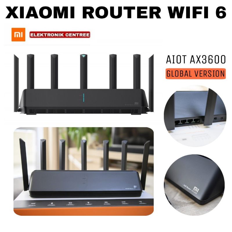 Jual Xiaomi Router Aiot AX3600 - WiFi 6 Wireless 2976Mbps Support 248Device | Shopee Indonesia