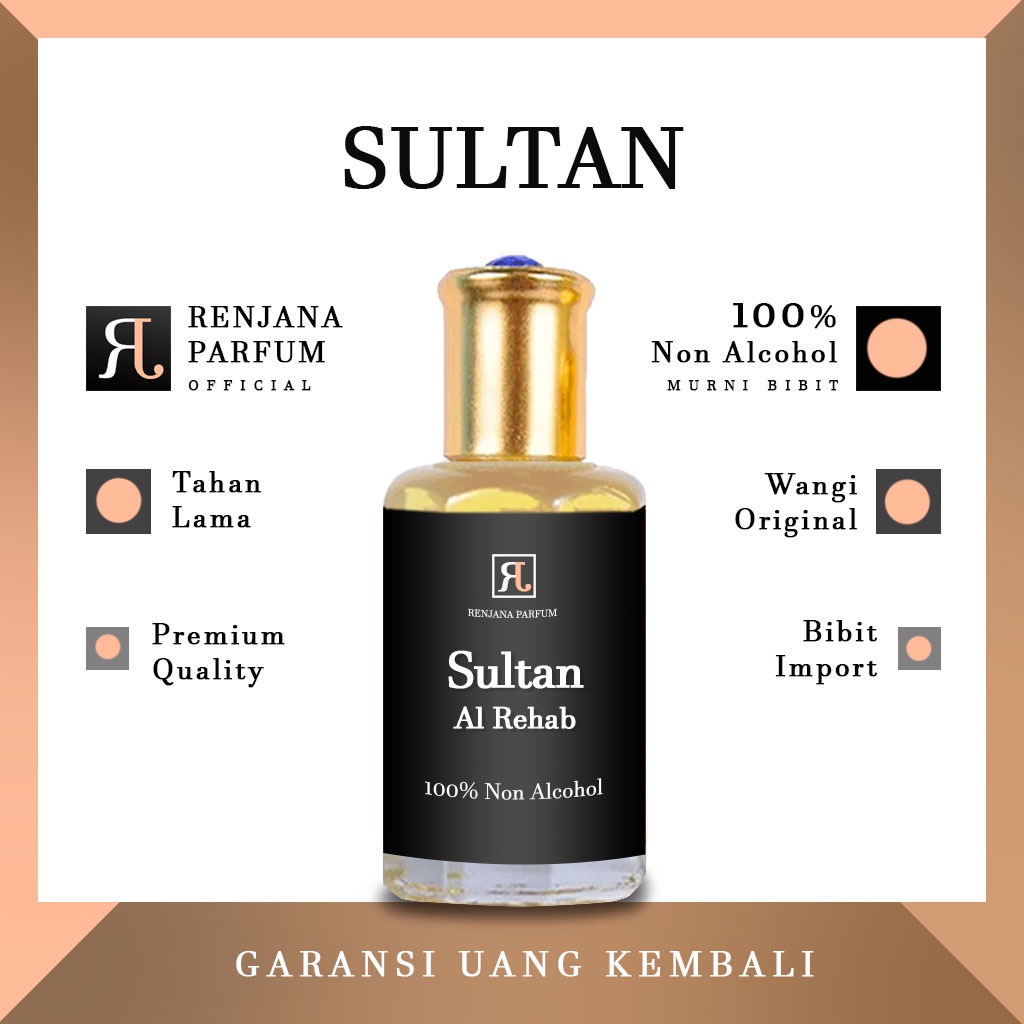 Jual Parfum Minyak Wangi SULTAN - Kemasan Roll On Oles - 100% Non ...