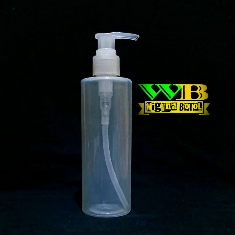 Jual Botol Pump 250ml Putih Transparan / Botol RF 250ml Putih Transparan Pump Lotion / Botol ...