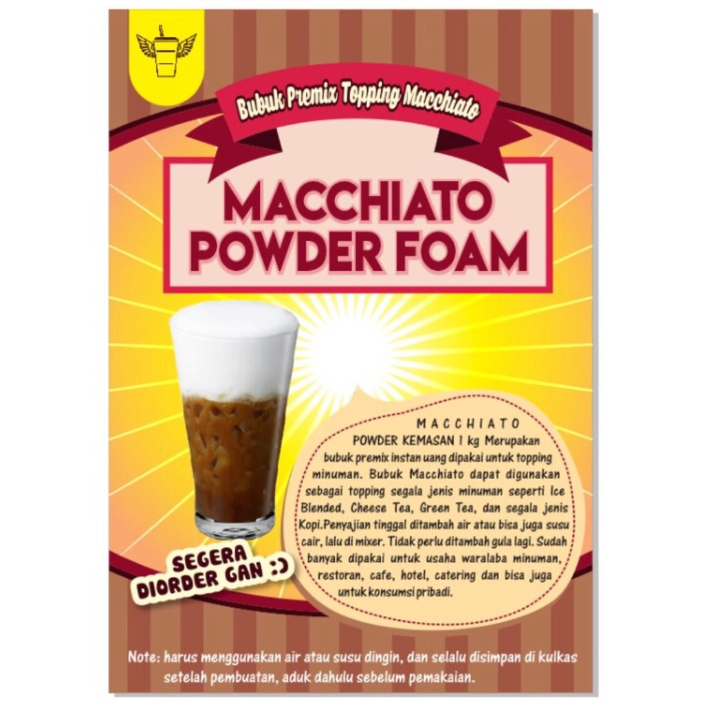 Jual Javaland Macchiato Powder Foam 1Kg | Topping Minuman Kekinian ...
