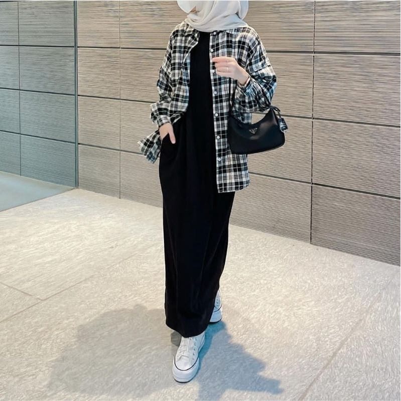 Jual INNER SPAN RAJUT/INNER DRESS TANPA LENGAN BAHAN RAJUT ALL SIZE FIT ...