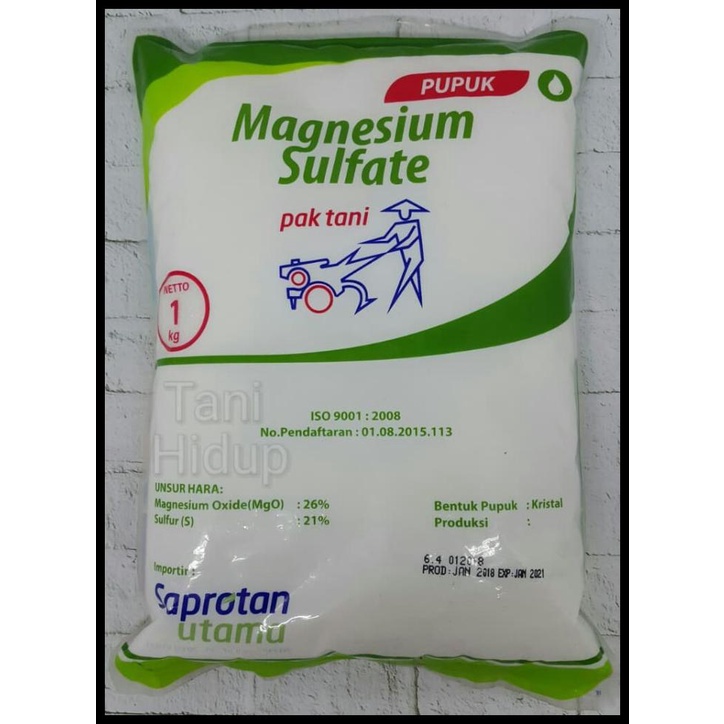 Jual Pupuk Magnesium Sulfate Pak Tani Kemasan 1 Kg - Cv Saprotan Utama ...