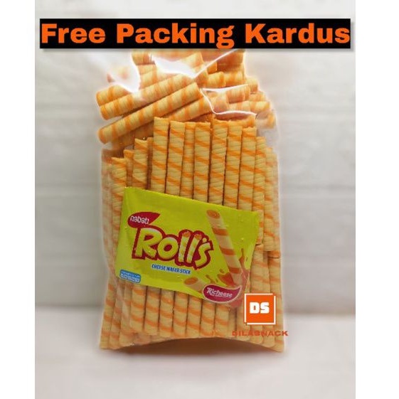 Jual ROLLS KEJU 1KG RICHESSE NABATI ROLL'S COKLAT TERMUARAH AGEN SNACK ...