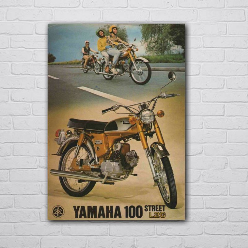 Jual poster otomotif / wall collage poster iklan motor jadul | Shopee ...