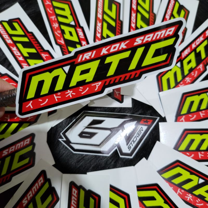 Jual stiker kata2 sticker iri kok sama matic | Shopee Indonesia