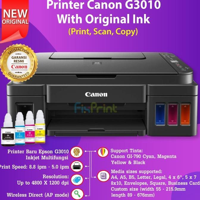 Jual Printer Canon G3010 G 3010 All In One Print Scan Copy Wifi Tinta ...
