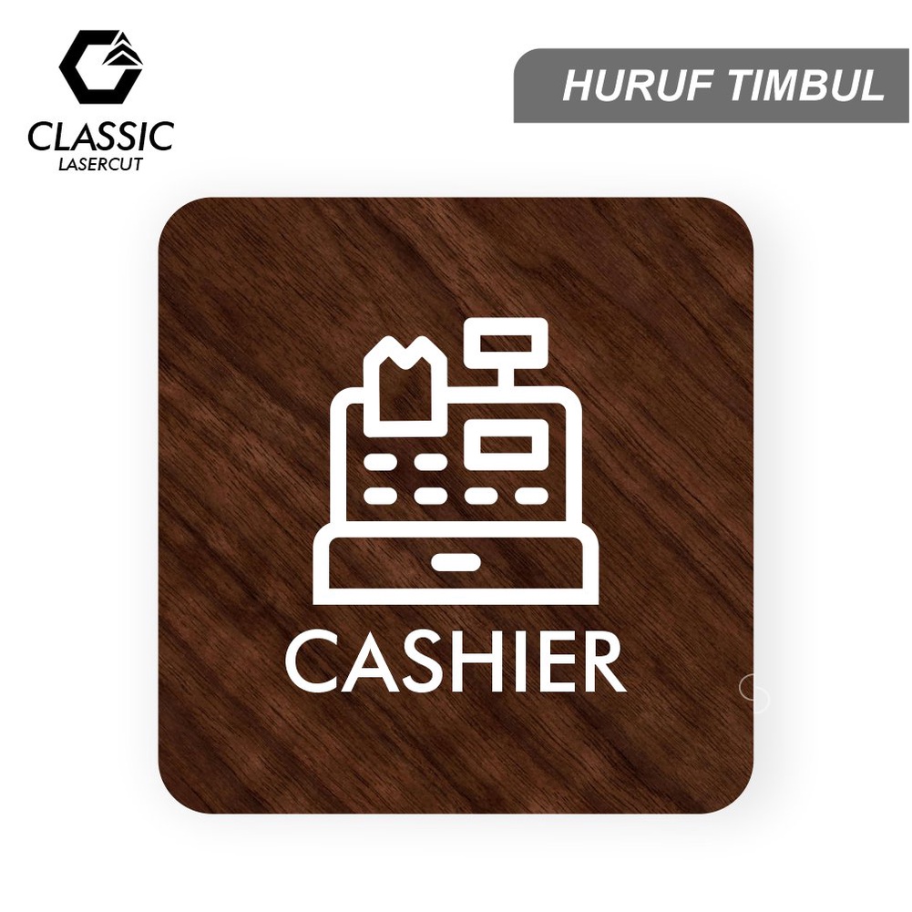 Jual Sign Board Cashier / Signage Cashier / Penanda Kasir / Signange ...