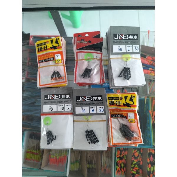 Jual Stopper Pancing Hitam/ Kuning Bulat dan Sosis | Shopee Indonesia