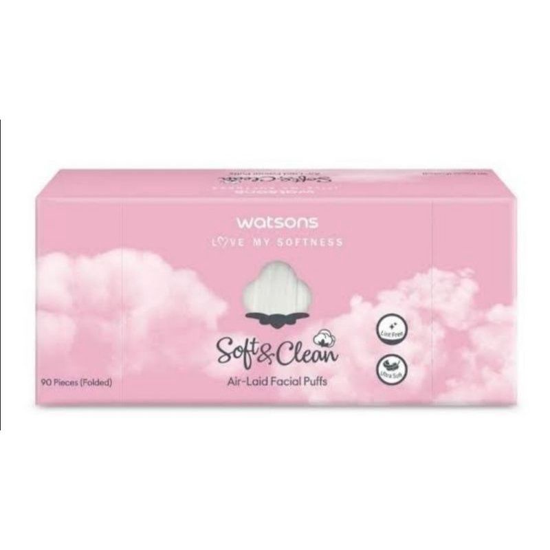 Jual KAPAS WATSON FACIAL PUFF 90 LEMBAR | Shopee Indonesia