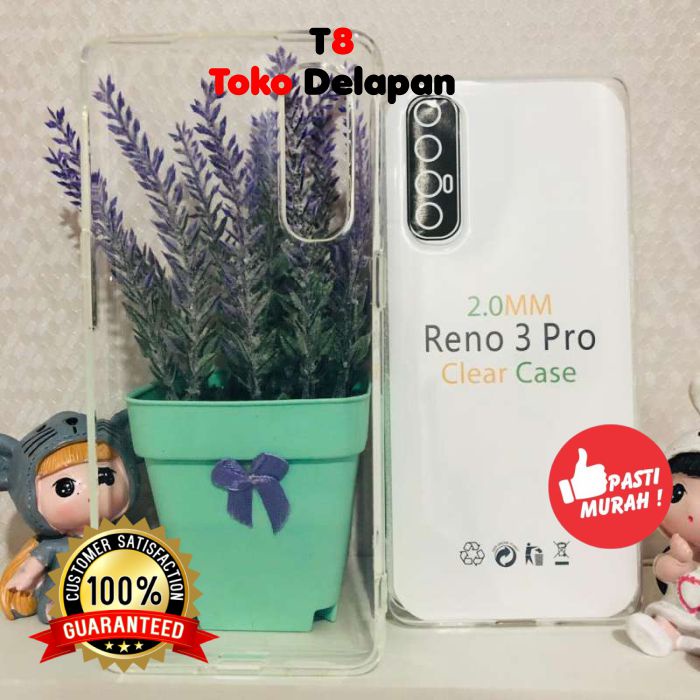 Jual Softcase OPPO RENO 3 PRO CLear HD 2.0MM | Shopee Indonesia