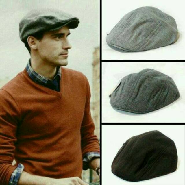 Jual Topi beret sutradara fatino flat cap | Shopee Indonesia