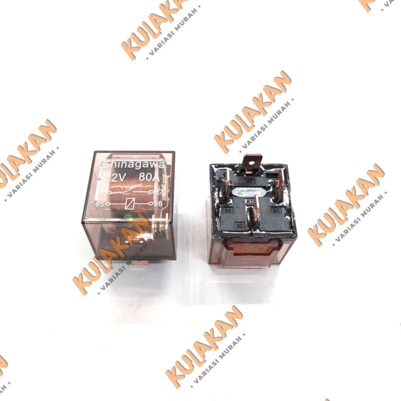 Jual Relay Klakson Lampu Transparan 4 Kaki Pin 40A 12 Volt Indikator ...
