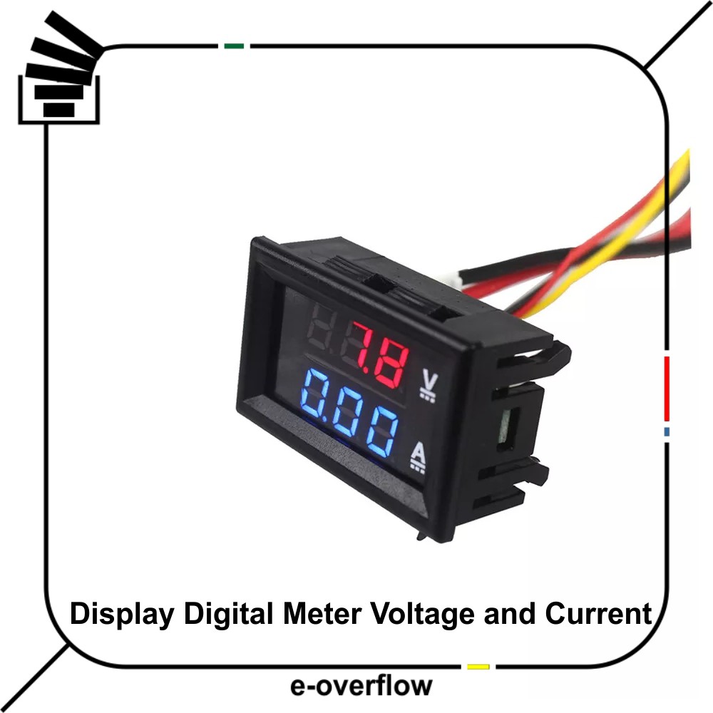 Jual Dual Display Digital Voltase dan Arus Meter Voltmeter Amperemeter DC 0 - 100V 10A | Shopee ...