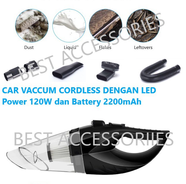 Jual HEPA Car Vacuum CORDLESS Cleaner High Power Vakum Wireless Mobil ...
