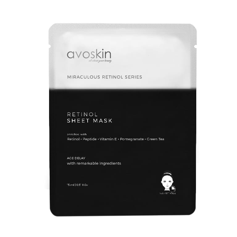 Jual Avoskin Sheet Mask (AHA BHA PHA & Retinol Sheetmask) | Shopee ...