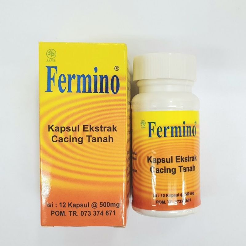 Jual Fermino Kapsul Cacing ( per botol isi 12 kapsul ) | Shopee Indonesia