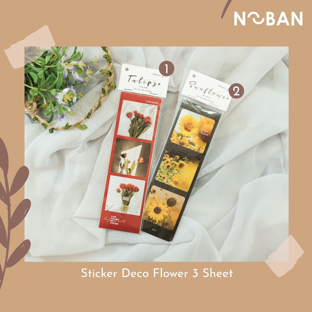 Jual Sticker Flower Decoration Sheet (Stiker Dekorasi Bunga) | Shopee ...