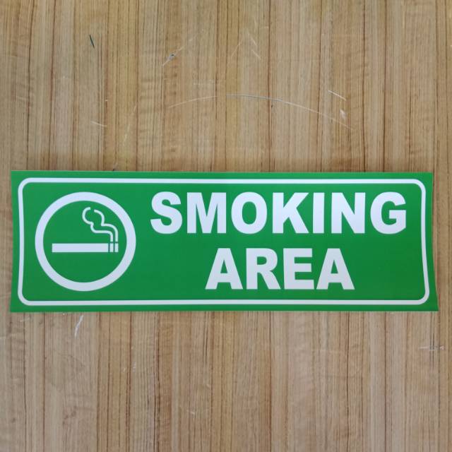 Jual Stiker K3 rambu safety. Smoking area. UK 10x30cm | Shopee Indonesia