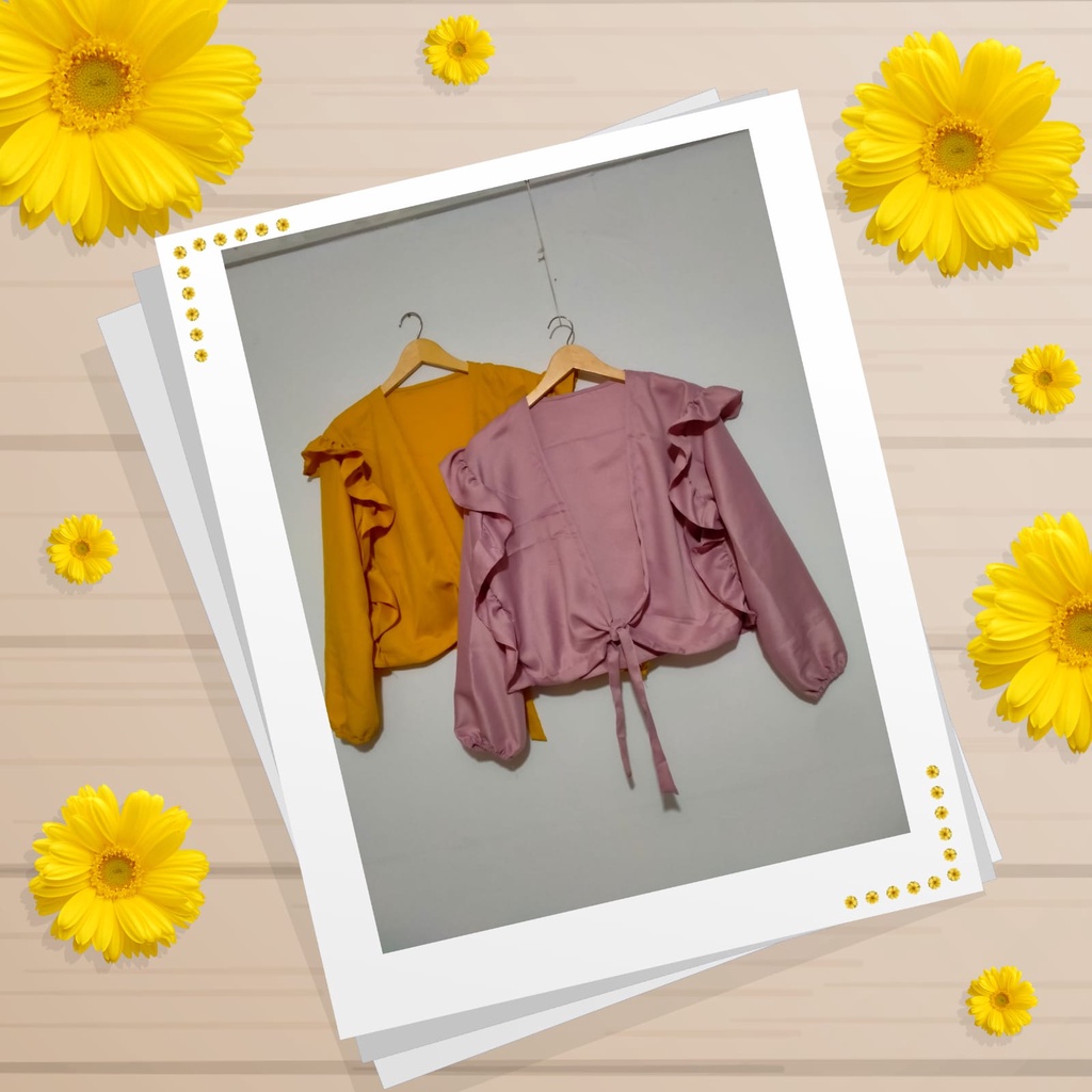 Jual Valva Outer Atasan Wanita Murah Atasan Wanita Terbaru Outer Kiyowo Korean Style Ootd Hijab