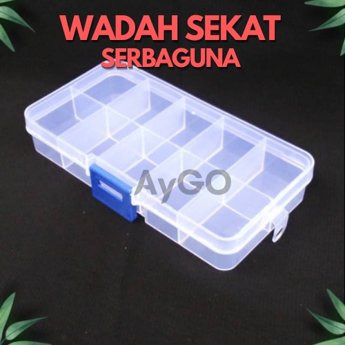 Jual WADAH SEKAT / KOTAK PENYIMPANAN 10 SEKAT | Shopee Indonesia
