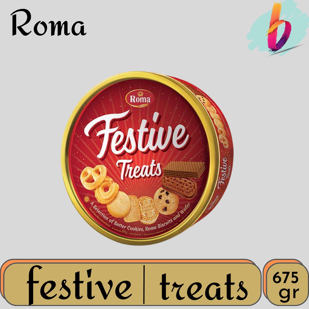 Jual Roma Biscuit Festive Treats 675 G Berbagai macam varian biskuit ...