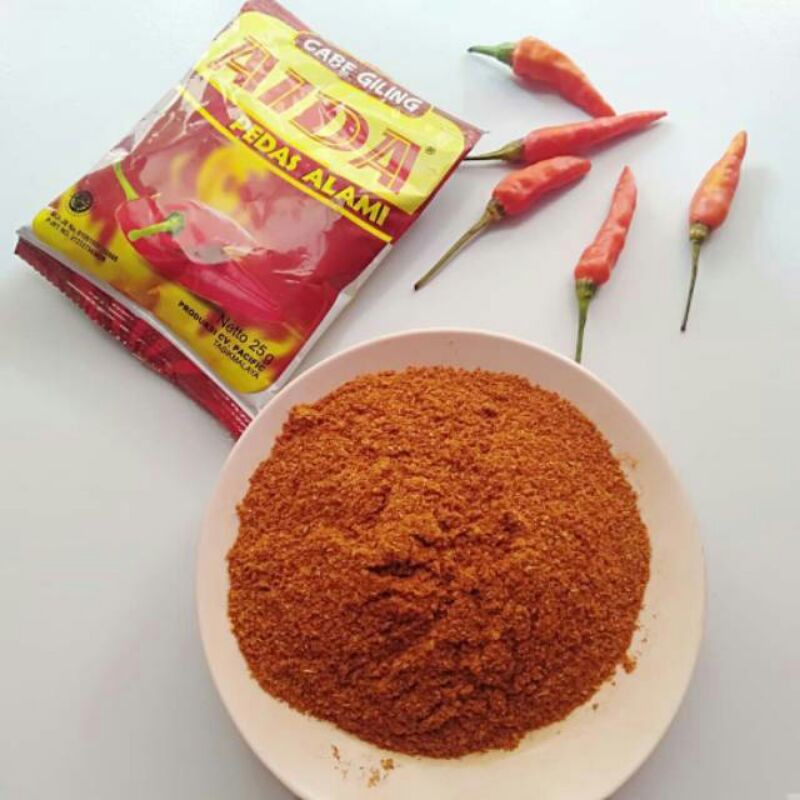 Jual Cabe Giling Super Pedas AIDA 25g dan 250g | Shopee Indonesia