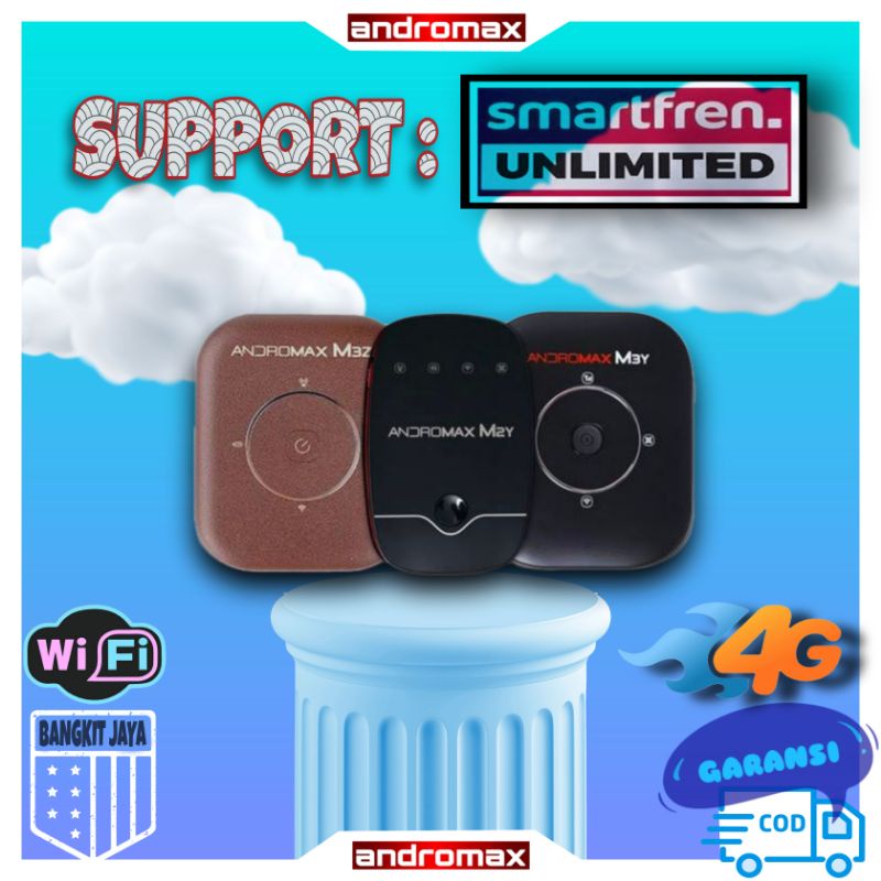 Jual Modem Wifi 4G Andromax MIFI M2Y M3Y M3S M3Z Support Smartfren ...