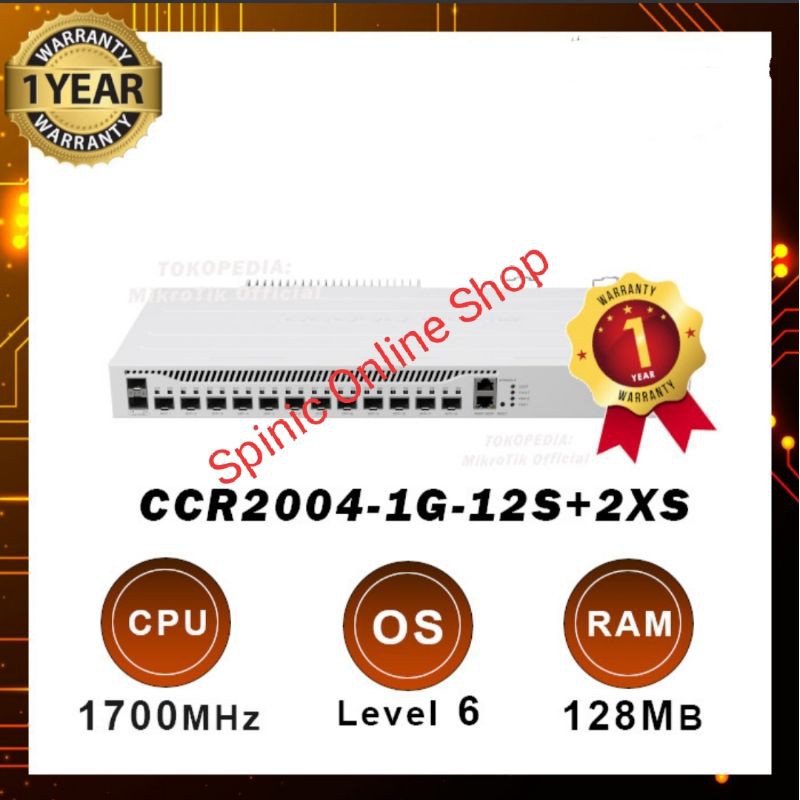 Jual Mikrotik CCR2004-1G-12S+2XS | Shopee Indonesia