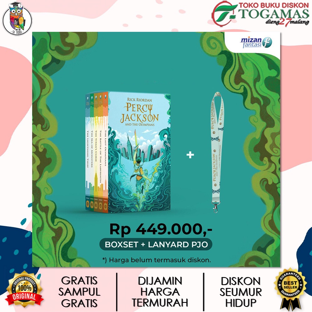 Jual BOX SET BOXSET PERCY JACKSON AND THE OLYMPIANS NEW COVER KARYA ...