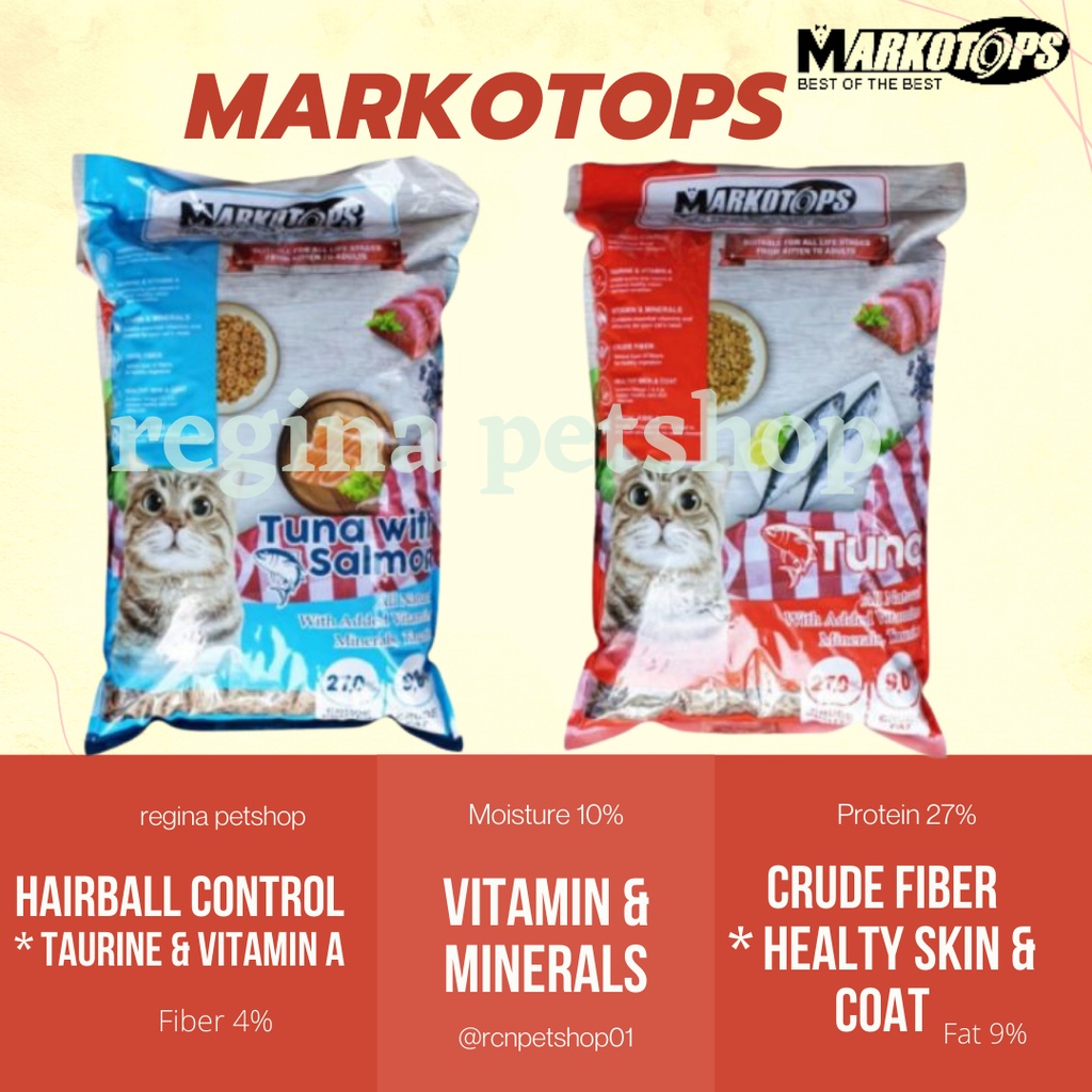 Jual Makanan Kucing Markotop Adult dan Kitten Cat Food Repack 1 KG ...
