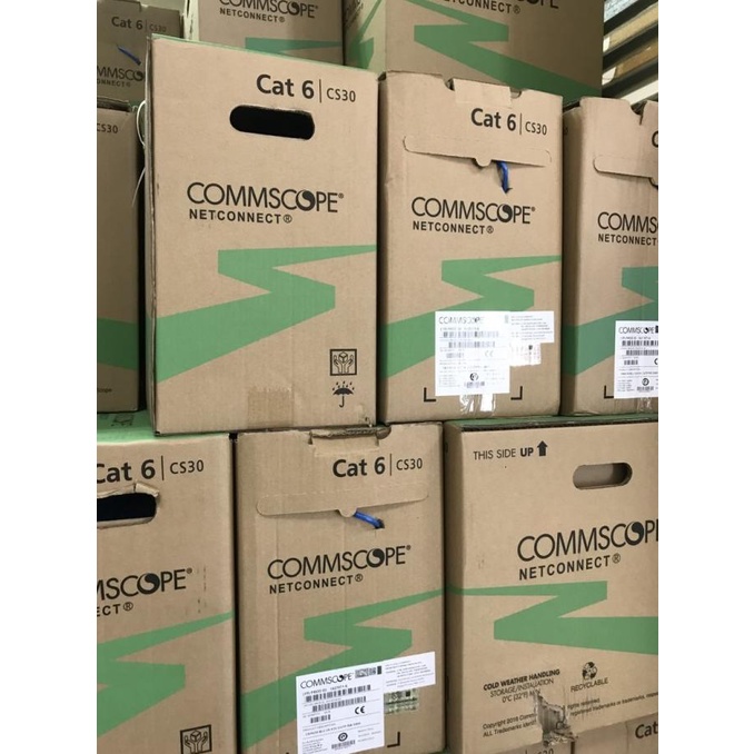 Jual Amp Commscope Utp 1427071-6 Cat6 Blue 305M / Kabel Lan Cat 6 75C ...
