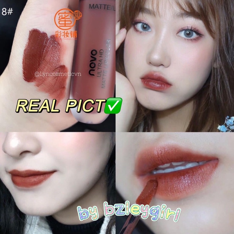 Jual HARGA PROMO!!! Lipcream lembut NOVO Ultra HD Matte Color Ringan ...