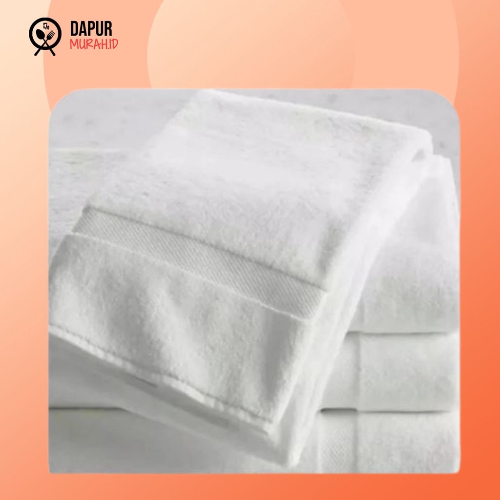Jual Handuk Putih Polos Jumbo / MUTIA putih Jumbo Ukuran 70 x 135 cm ...
