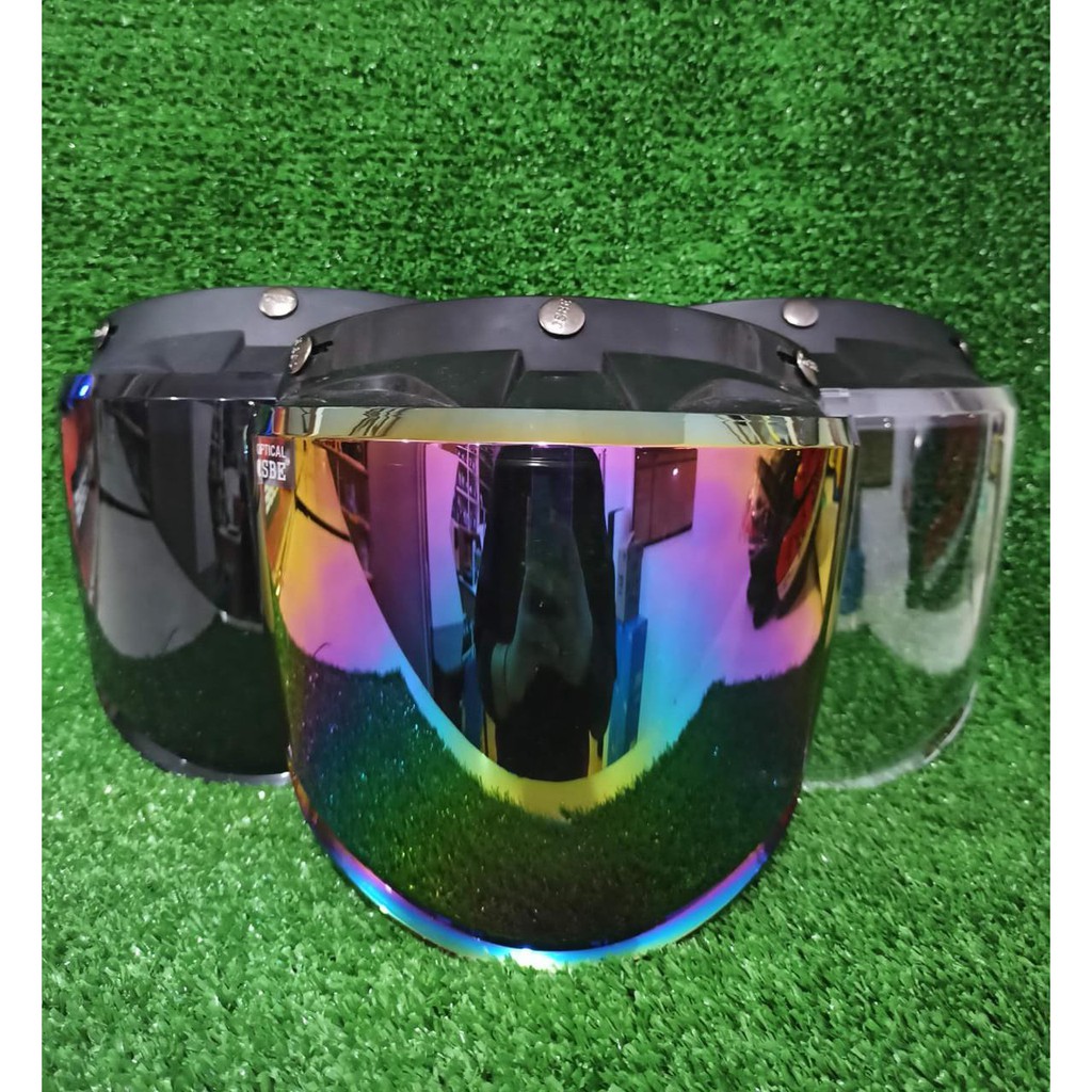 Jual Kaca Helm datar Kaca osbe GP 6 kaca bogo retro kaca injak visor ...