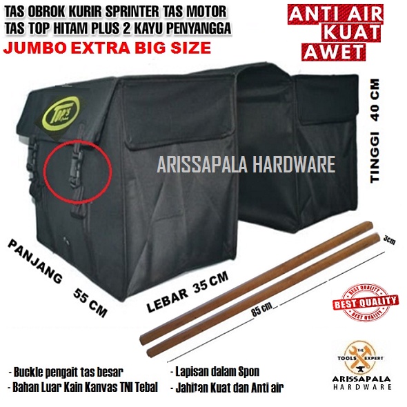 Jual Tas Obrok Tas Motor Kurir Sprinter Tas Angkut Barang Saddle Bag ...