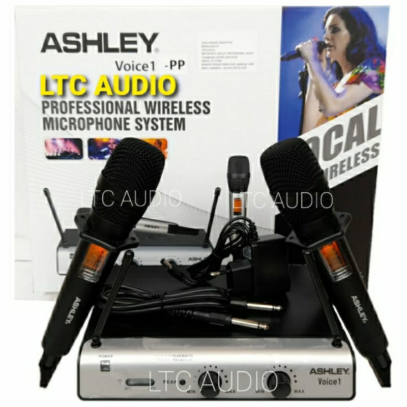 Jual MIC WIRELESS ASHLEY VOICE 1 ORIGINAL HANDHELD / ASHLEY VOICE 1 ...