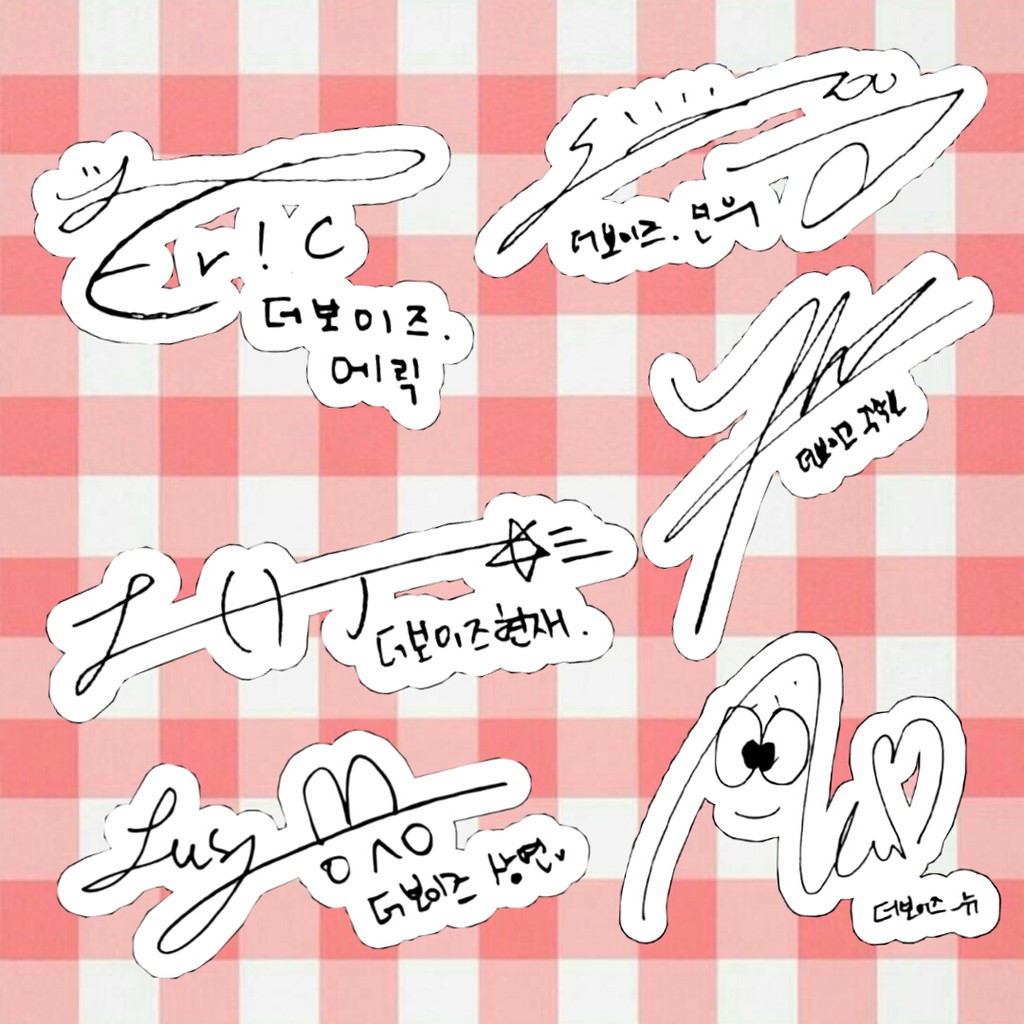 Jual Sticker Transparan The Boyz Signature Tanda Tangan TTD | Shopee ...