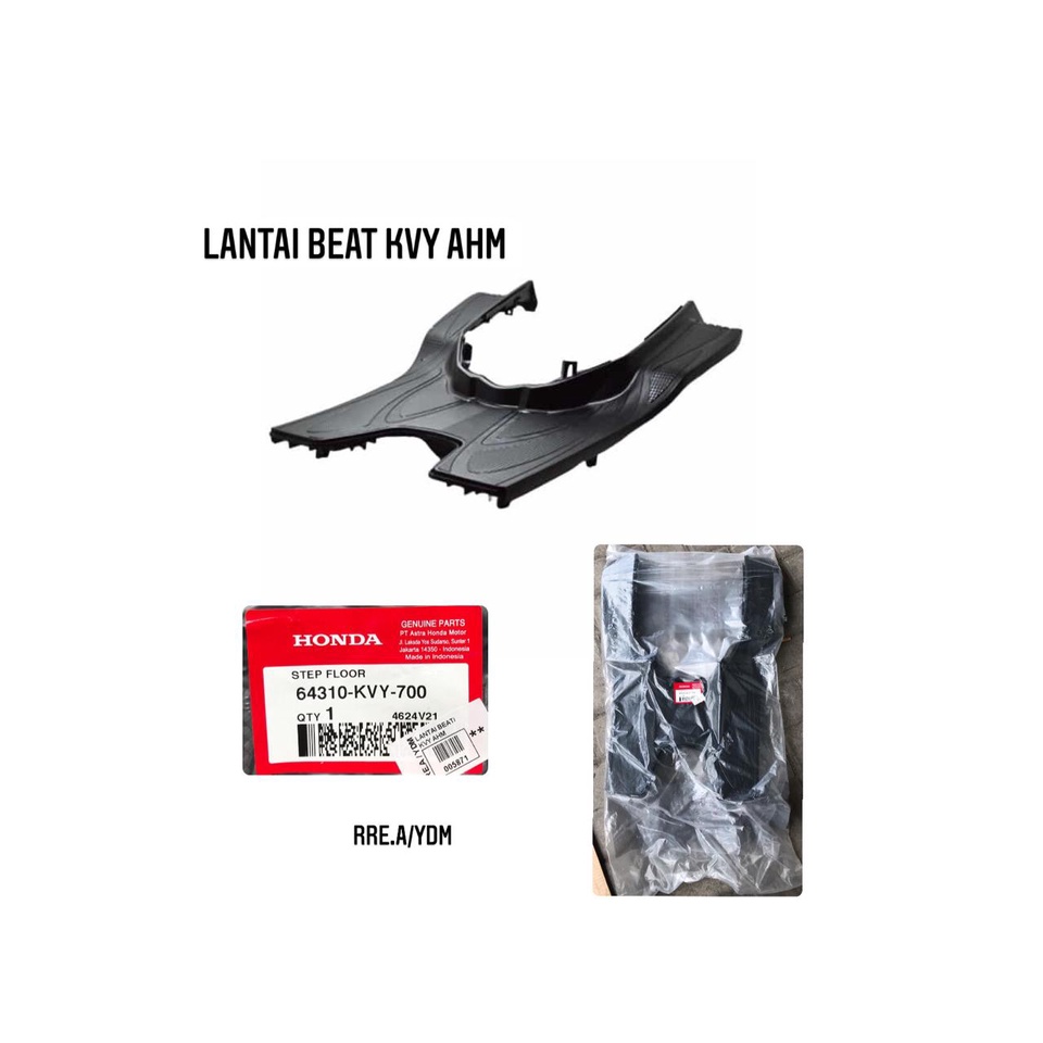 Jual Cover lantai dek atas pijakan kaki step floor bordes Beat Karbu lama ORI HONDA AHM 64310 ...