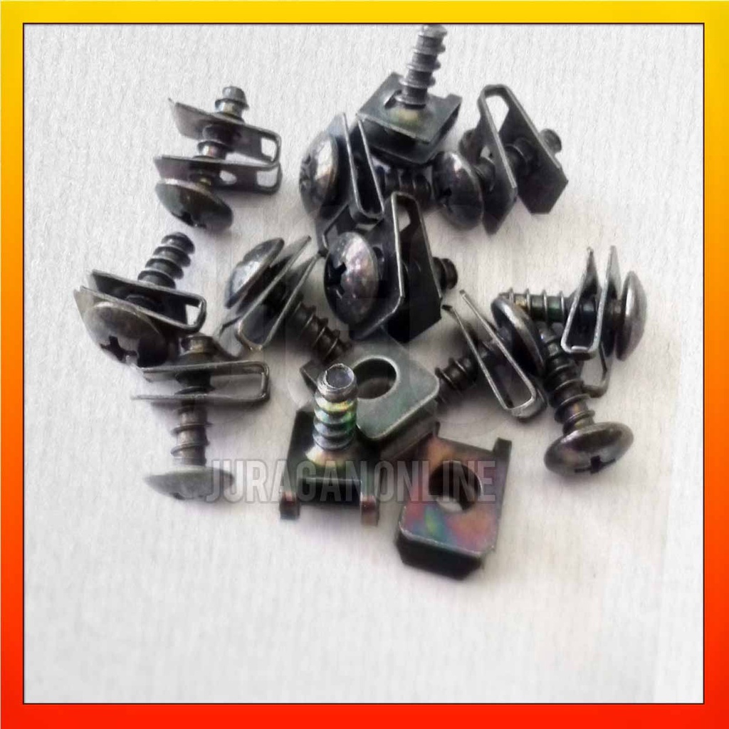Jual Paket isi ( 25 pcs ) baut klip body motor yamaha matic non matic ...