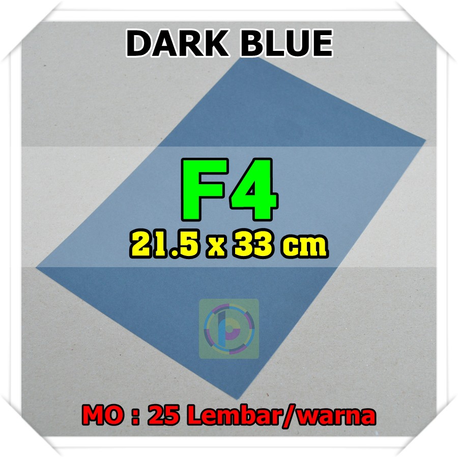 Jual Kertas Karton Jasmine / Paper Flowers Uk. F4 DARK BLUE BIRU TUA ...