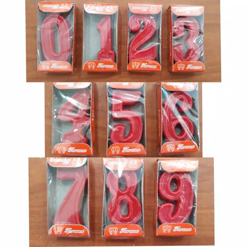 Jual Lilin Angka Taruna Merah | Shopee Indonesia