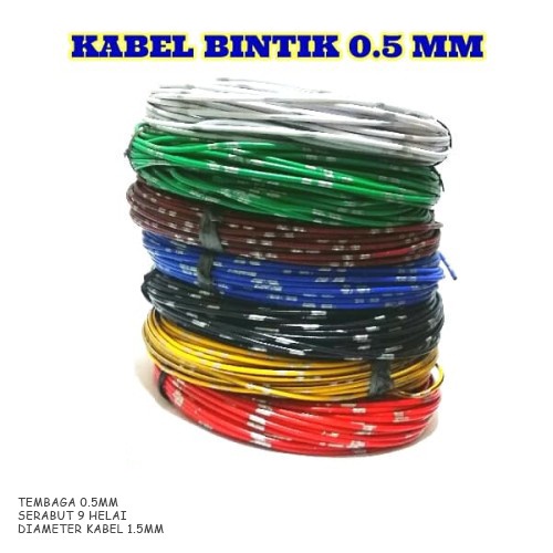 Jual A166 KABEL BINTIK SERABUT TEMBAGA PER METER KABEL BODY MOBIL MOTOR KUALITAS JEPANG | Shopee ...