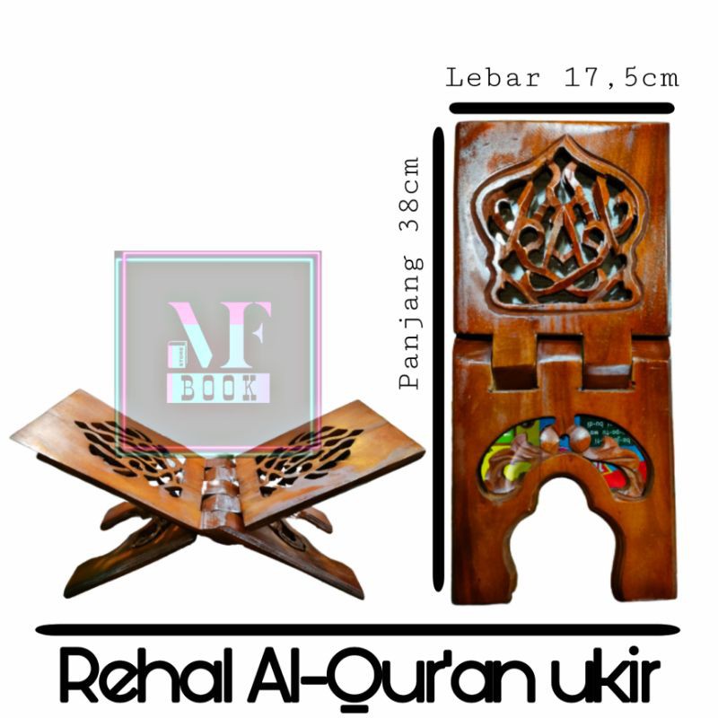 Jual Rehal Al-Quran Ukir Ukuran Besar (38x17,5) -Tuding Ngaji Kalam ...
