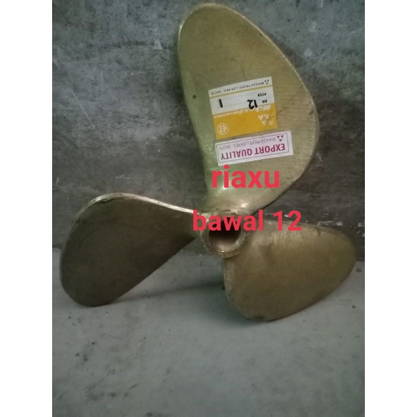 Jual Kipas kapal / propeller kuningan merk Mikasa 12 bawal tersedia ...
