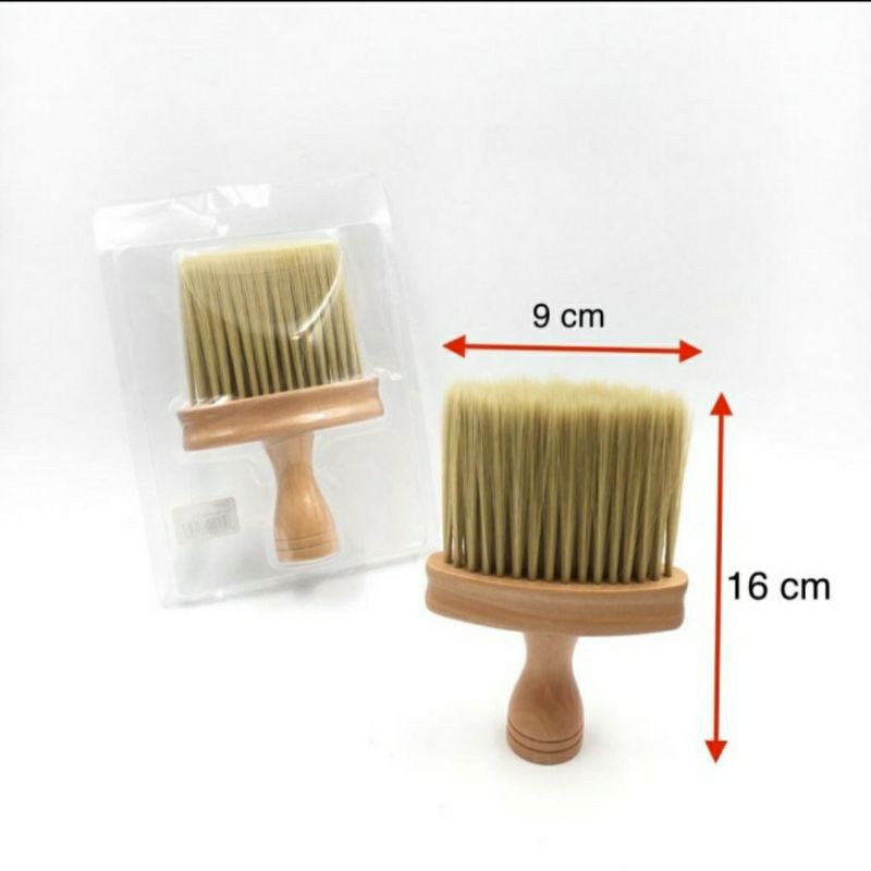 Jual Kuas Pembersih sisa Cukur Rambut Neck Barber Brush Coklat Gepeng ...
