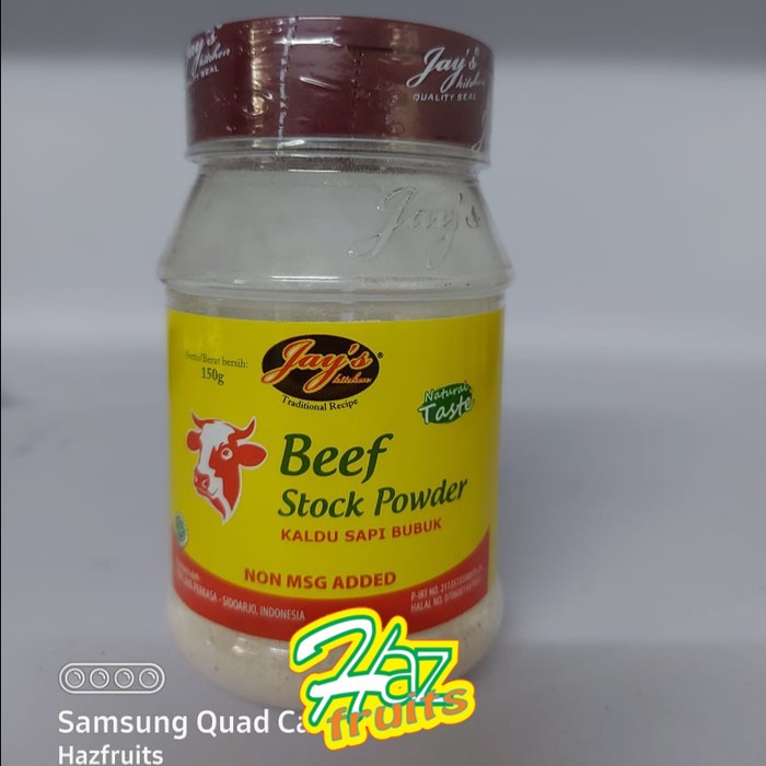 Jual JAYS BEEF STOCK POWDER NON MSG 150g | Shopee Indonesia