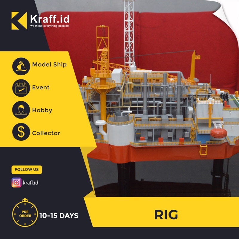 Jual (COD) MINIATUR KAPAL / RIG 40CM | Shopee Indonesia